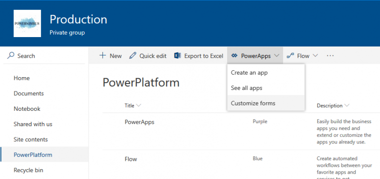 SharePoint List Power Apps Discovery – PowerNimbus